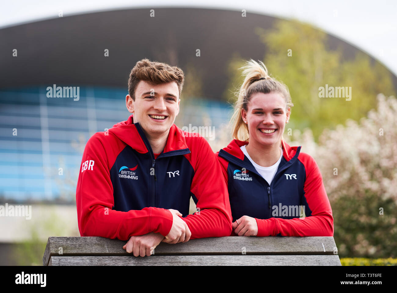 Matty Lee and Grace Reid during the Team GB Diving World Series Team ...