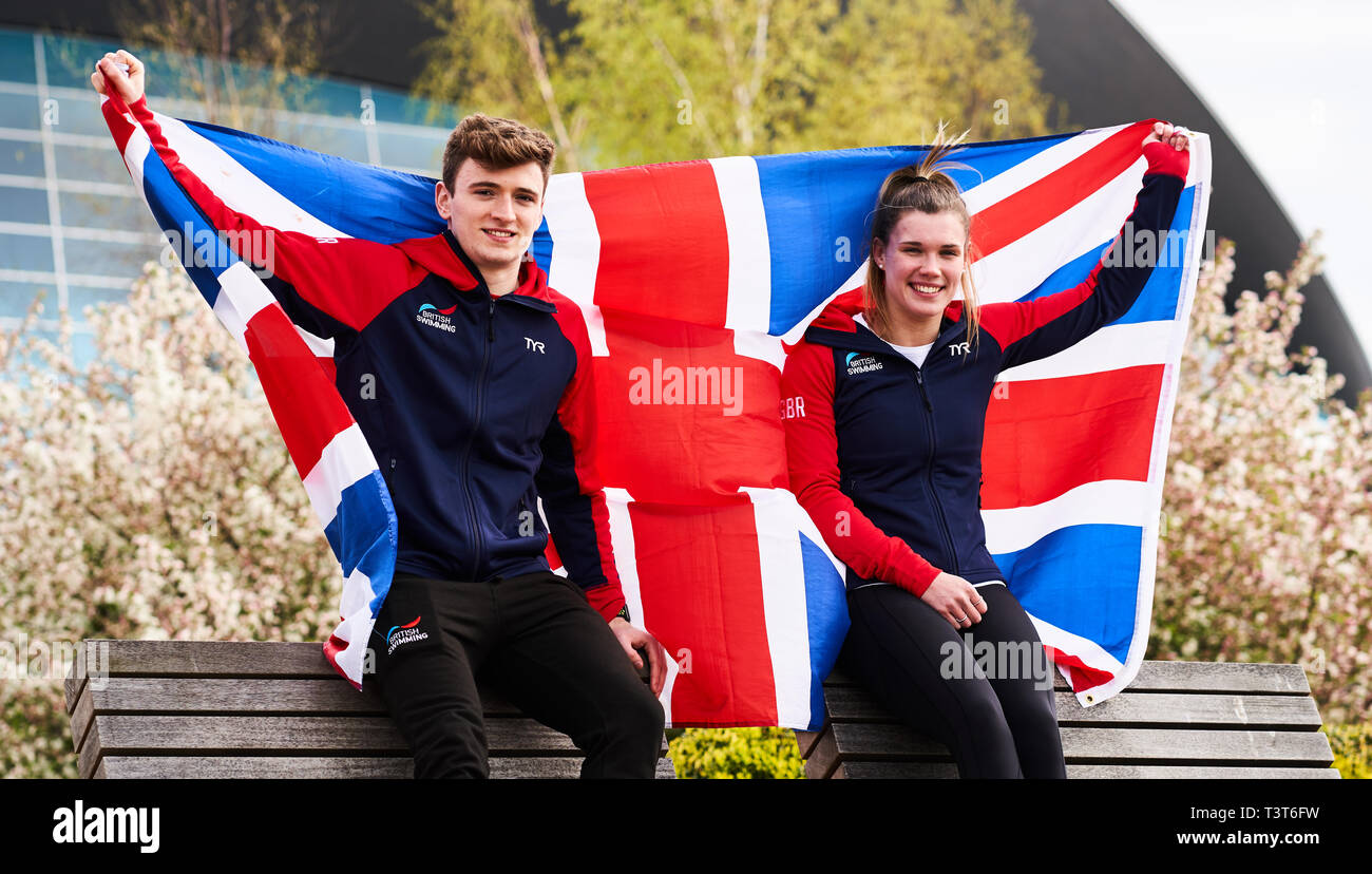 Matty Lee and Grace Reid during the Team GB Diving World Series Team ...
