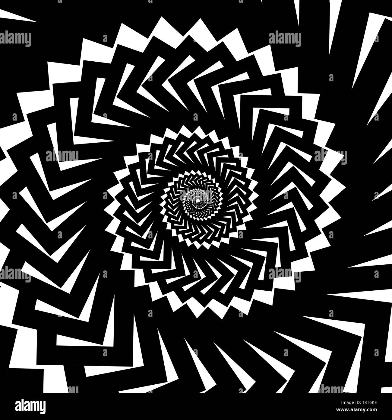 Isolated spiral on white background of squares. Design Element Stock ...