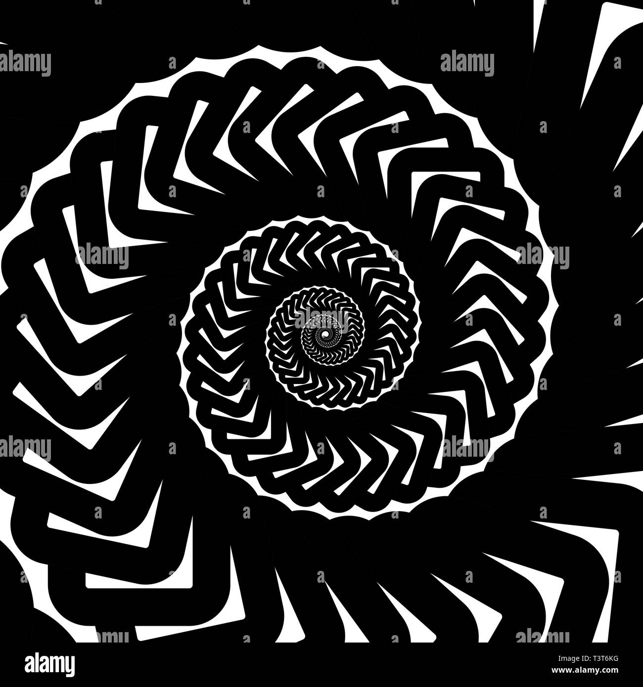 Isolated spiral on white background of squares. Design Element Stock ...