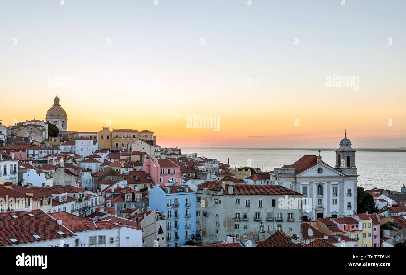 Aerial view of Lisbon cityscape, Lisbon, Portugal Stock Photo - Alamy