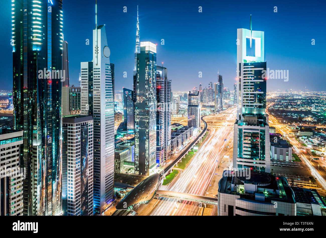 Aerial view of Dubai cityscape, United Arab Emirates Stock Photo - Alamy