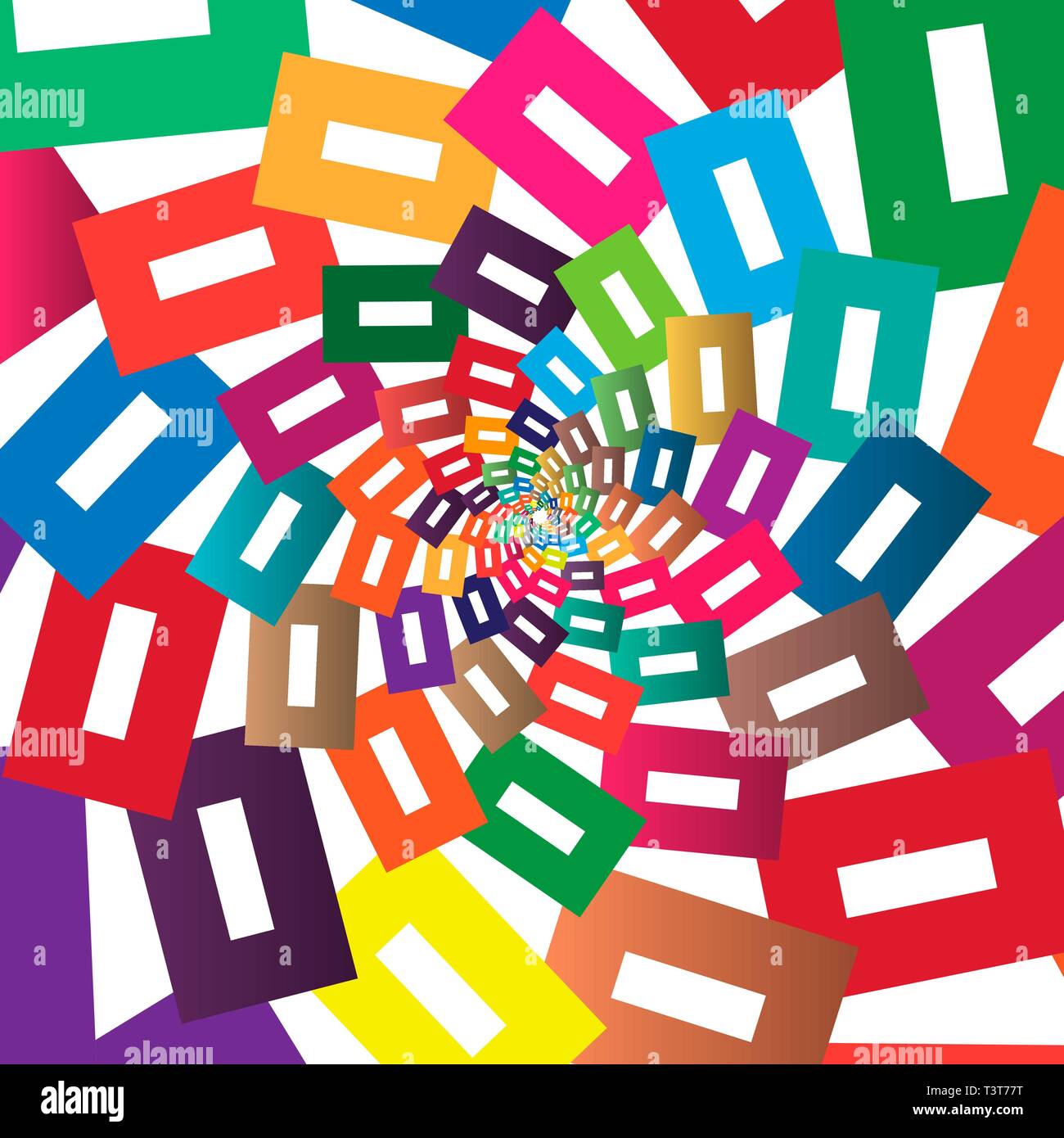 Festive abstract background. Multicolor rotating pattern Stock Vector ...