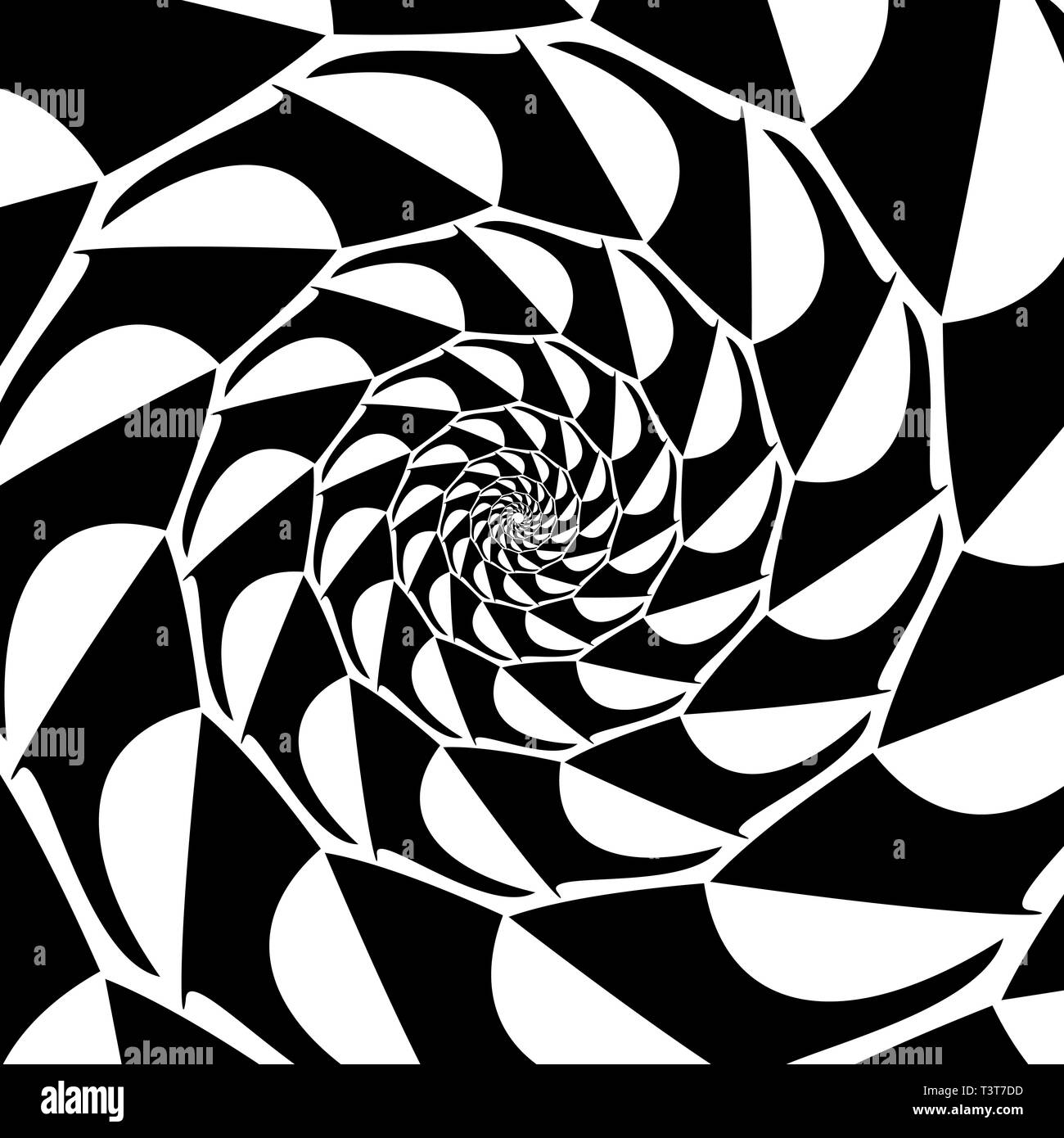 Abstract vector shell. Spiral shape, shell. Design element on white ...