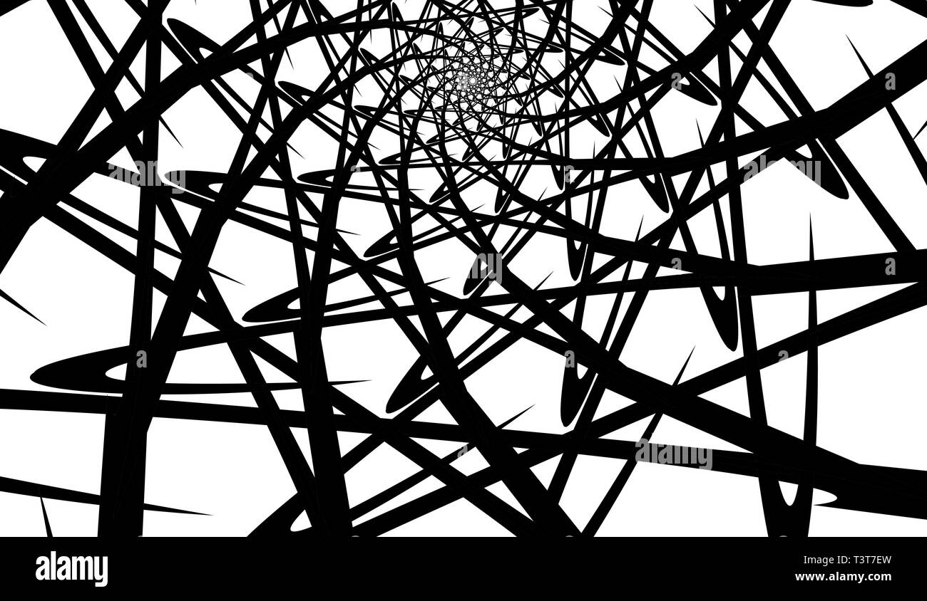 Vector spiral on white background. Hypnosis effect, abstract pattern ...