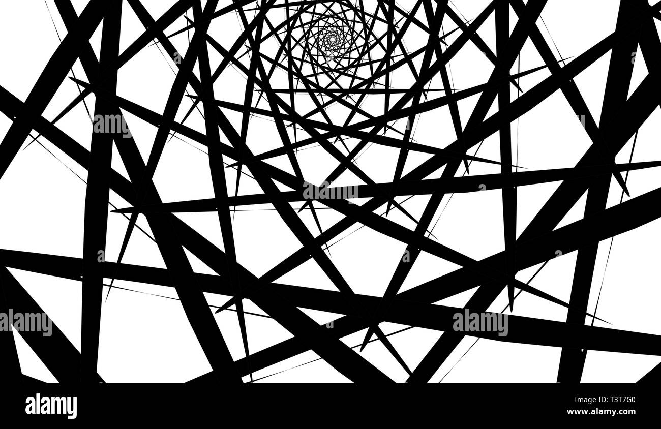 Vector spiral on white background. Hypnosis effect, abstract pattern ...