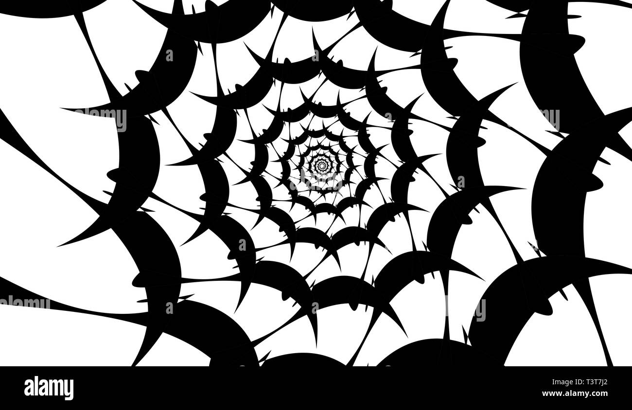 Vector spiral on white background. Hypnosis effect, abstract pattern ...