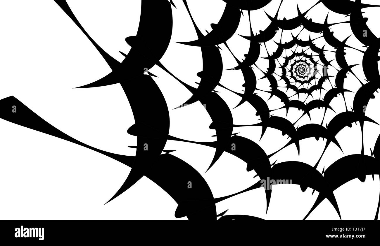 Vector spiral on white background. Hypnosis effect, abstract pattern ...