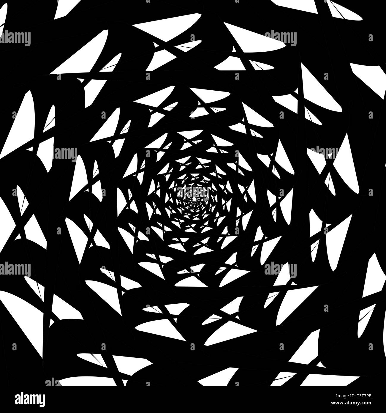 Vector spiral on white background. Hypnosis effect, abstract pattern ...