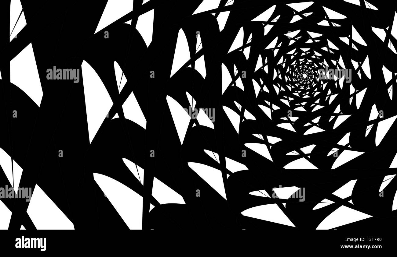 Vector spiral on white background. Hypnosis effect, abstract pattern ...