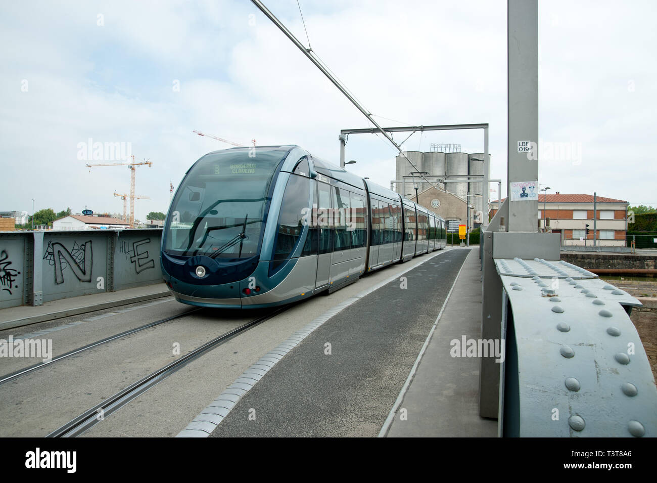 Bordeaux, Tramway, Bassins a Flot Stock Photo - Alamy