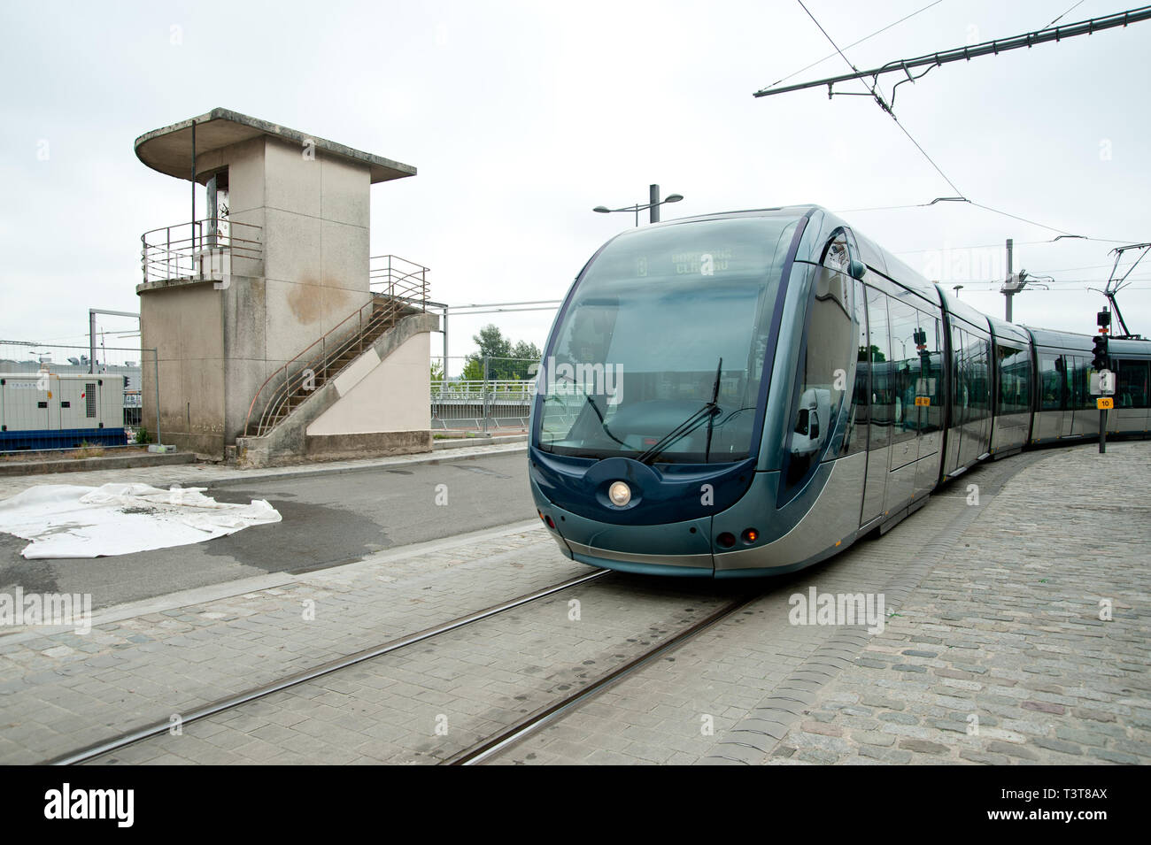 Bordeaux, Tramway, Bassins a Flot Stock Photo - Alamy