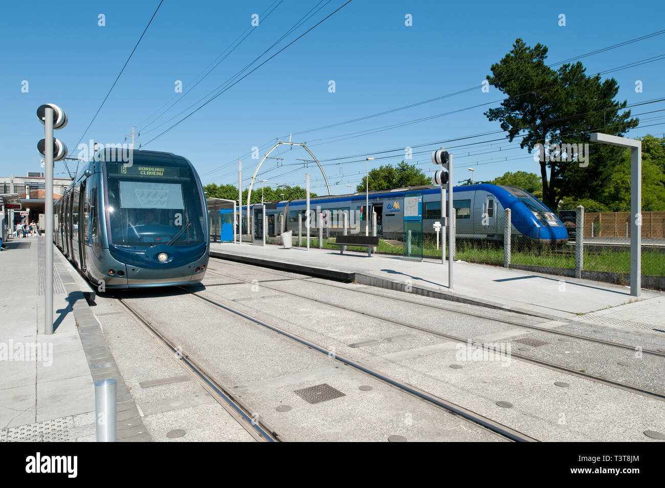 Bordeaux, Tramway, Pessac Centre Stock Photo - Alamy