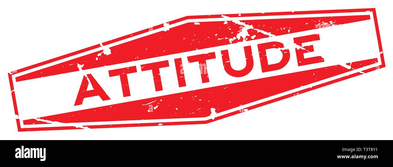 Grunge red attitude word hexagon rubber seal stamp on white background Stock Vector Image & Art ...