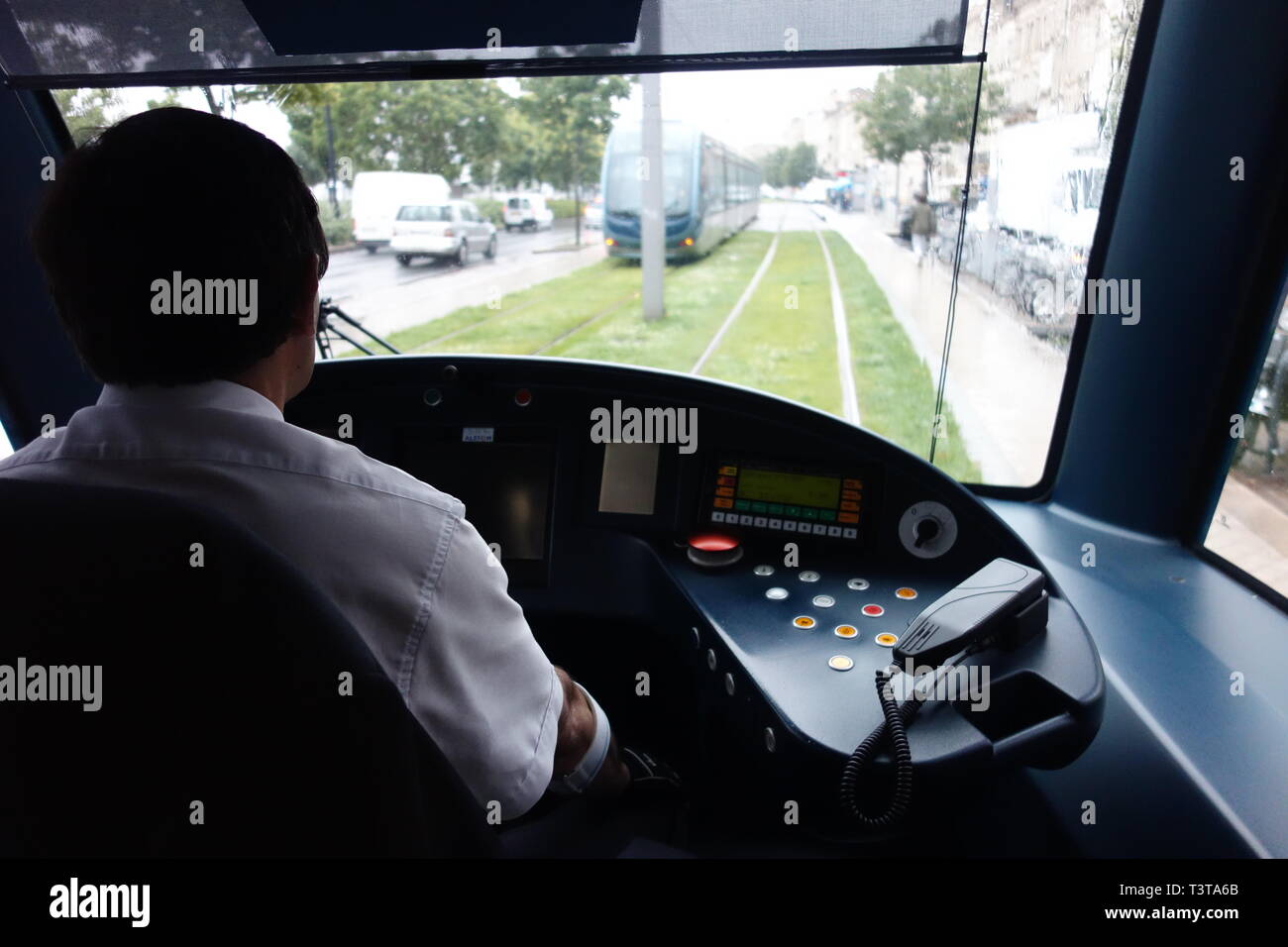 Tram driver cabin hi-res stock photography and images - Alamy