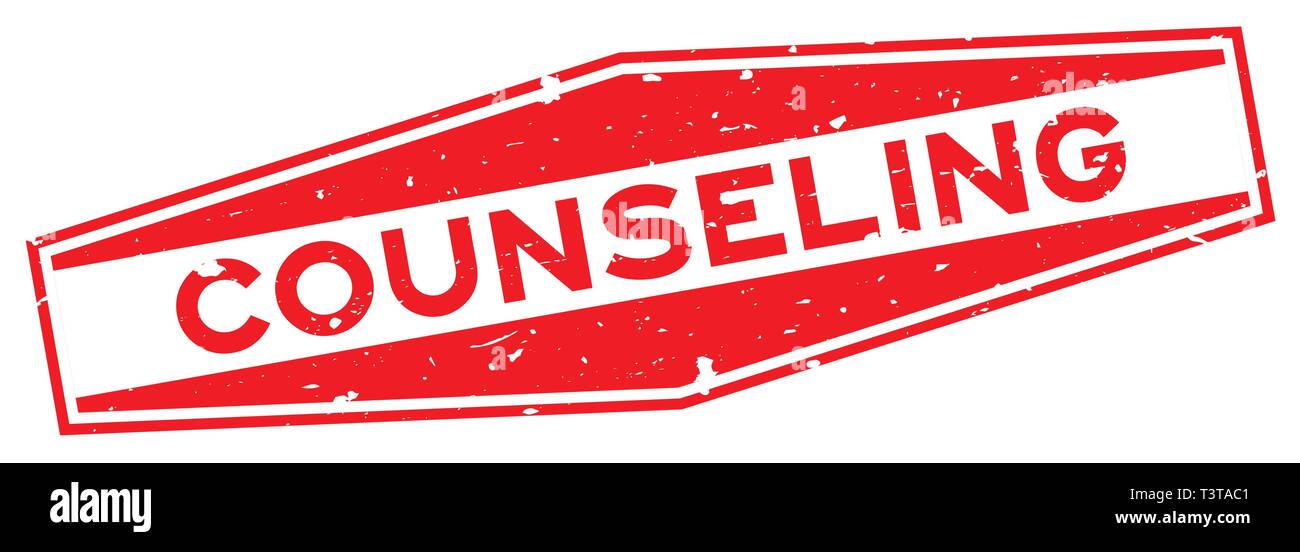 Grunge red counseling word hexagon rubber seal stamp on white background Stock Vector Image ...