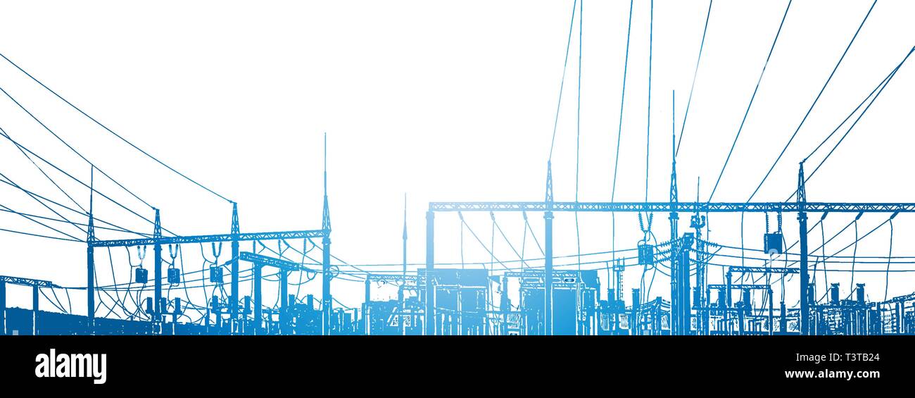 View power station on Stock Vector Images - Alamy