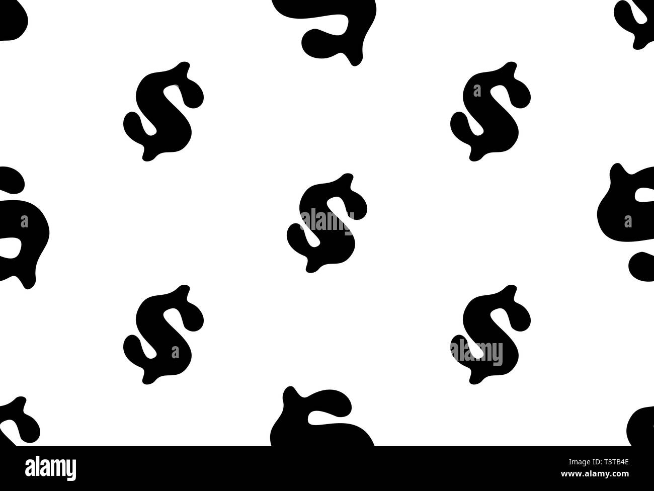 Seamless vector pattern of dollar symbol. Bank, finance, credit ...