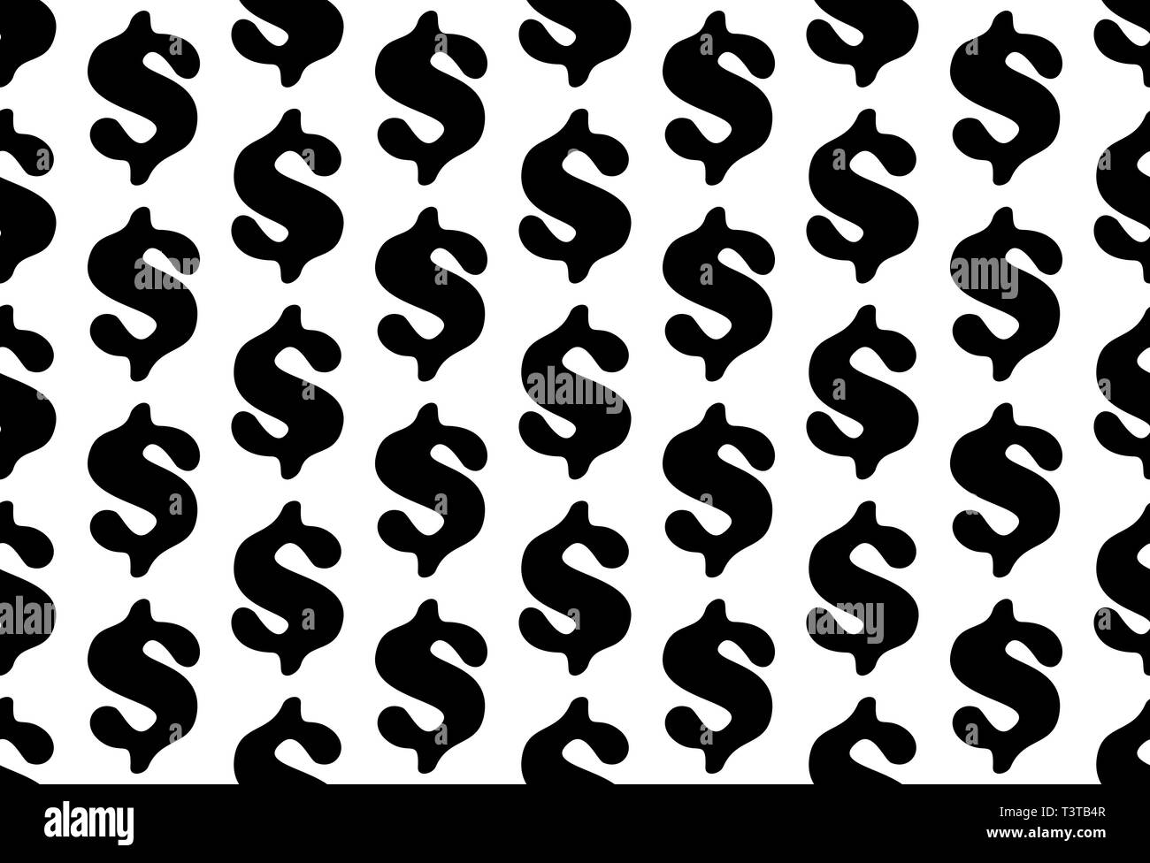 Seamless vector pattern of dollar symbol. Bank, finance, credit ...