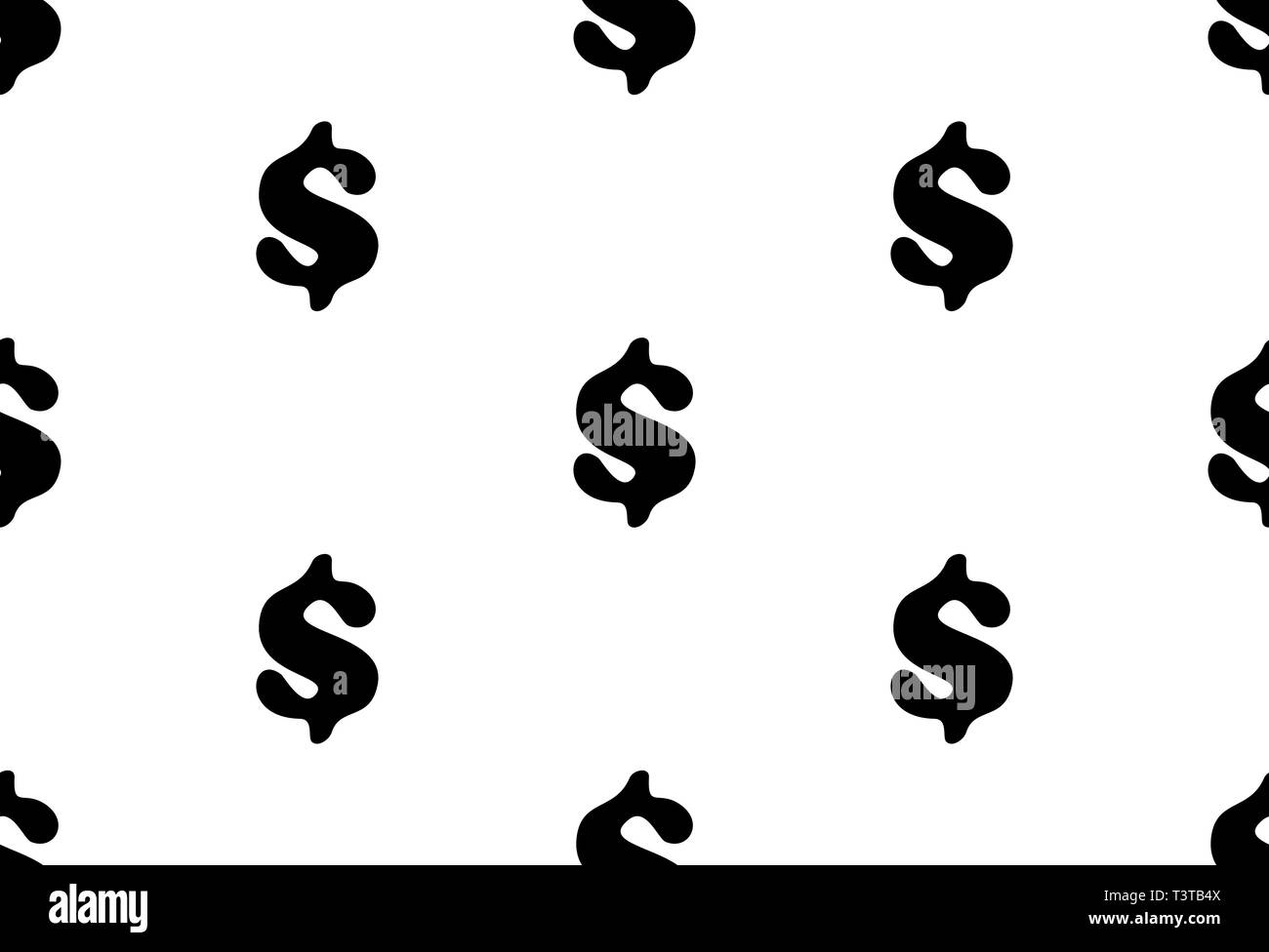 Seamless vector pattern of dollar symbol. Bank, finance, credit ...