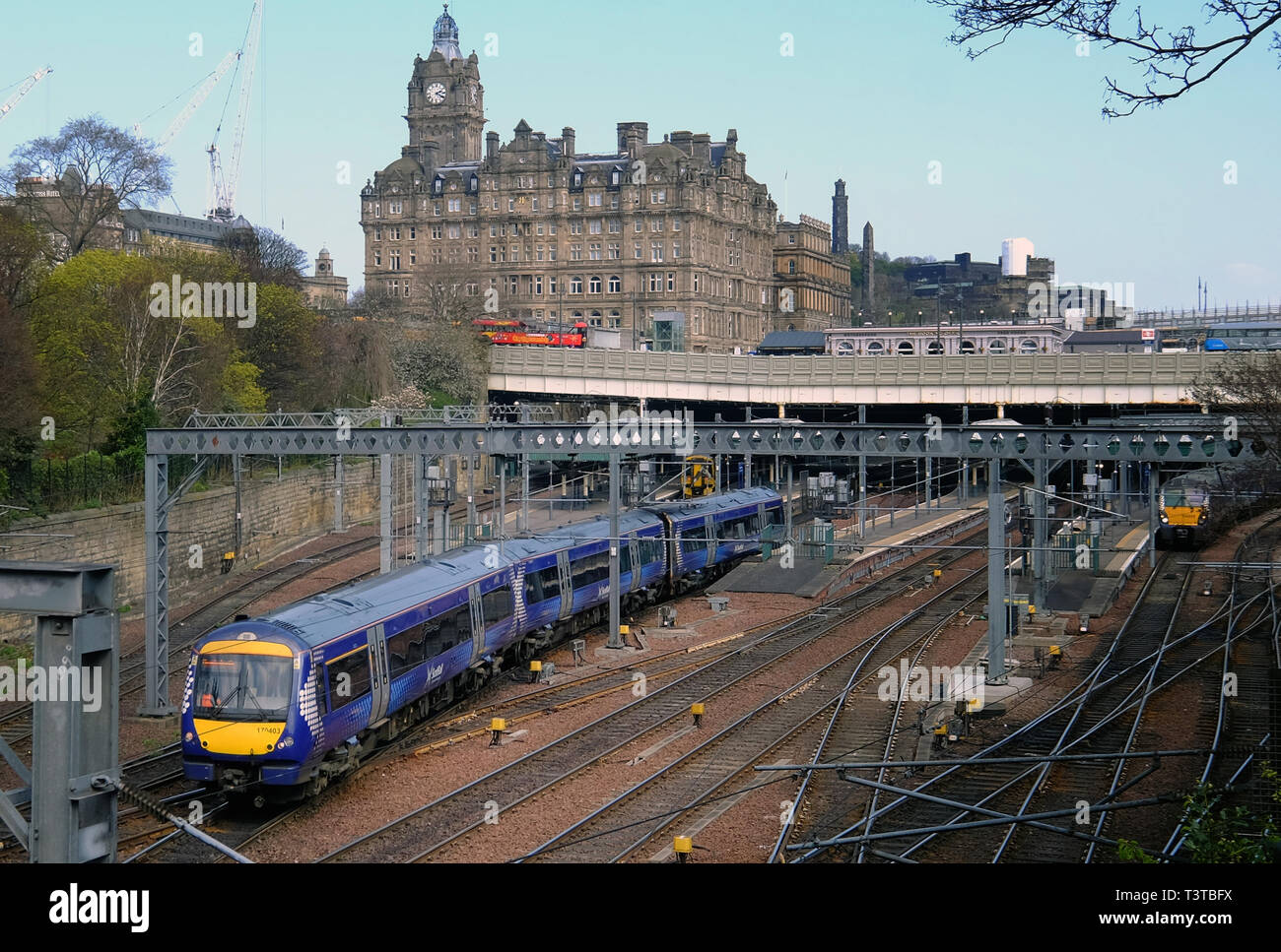 ScotRail trains at Edinburgh Waverley Station Stock Photo - Alamy