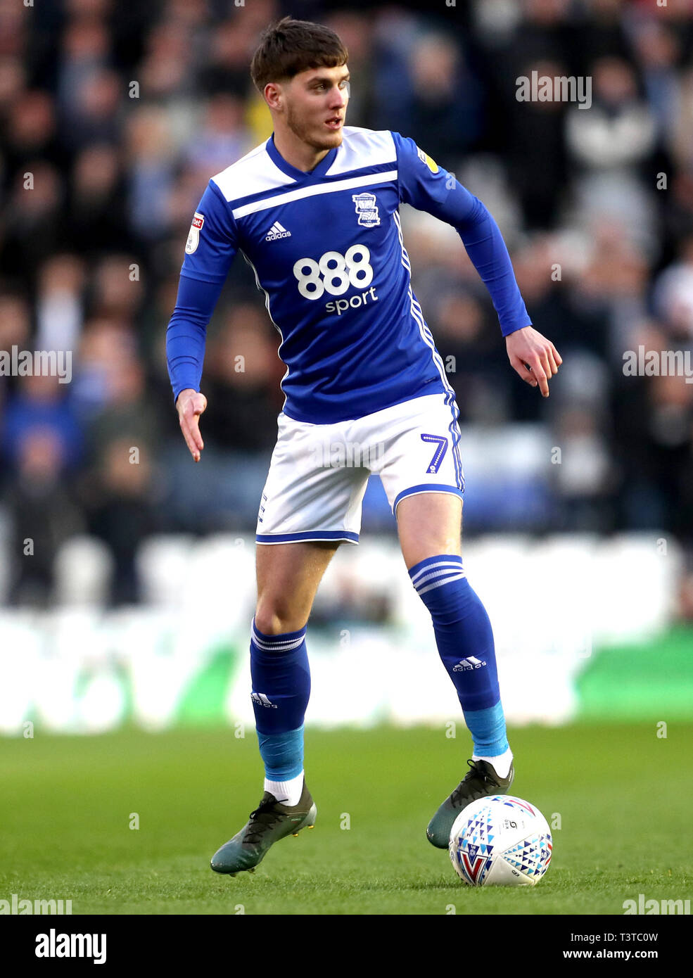 Birmingham City's Connor Mahoney in action in the Sky Bet Championship ...