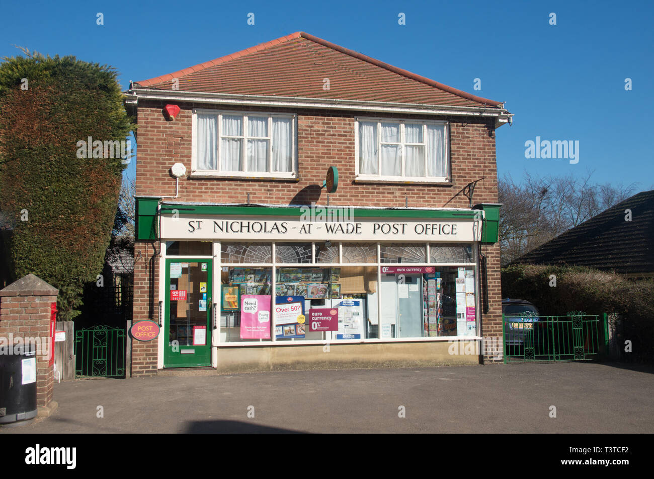 St Nicholas At Wade, Post Office, Shop Stock Photo - Alamy