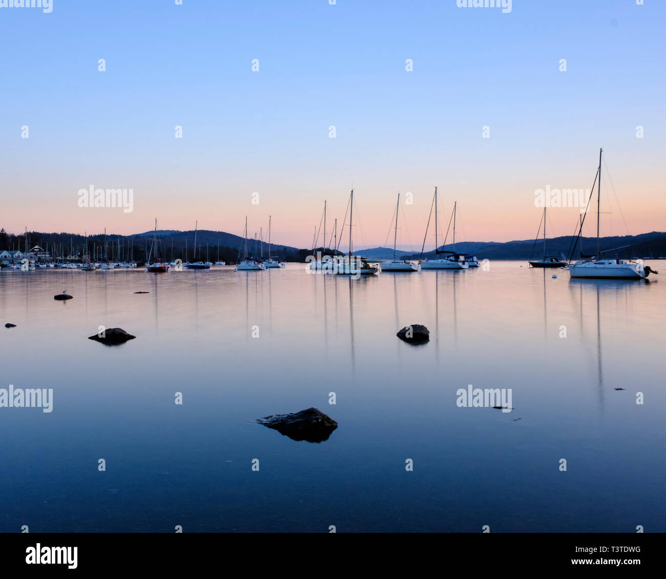 England, Cumbria, Lake District National Park. Parson Wyke on Lake ...