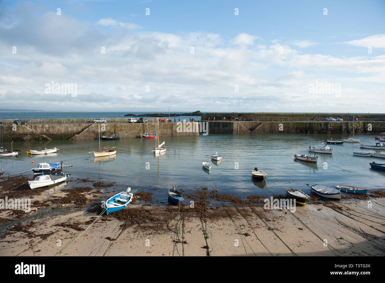 Mousehole Harbour Cornwall Stock Photo - Alamy