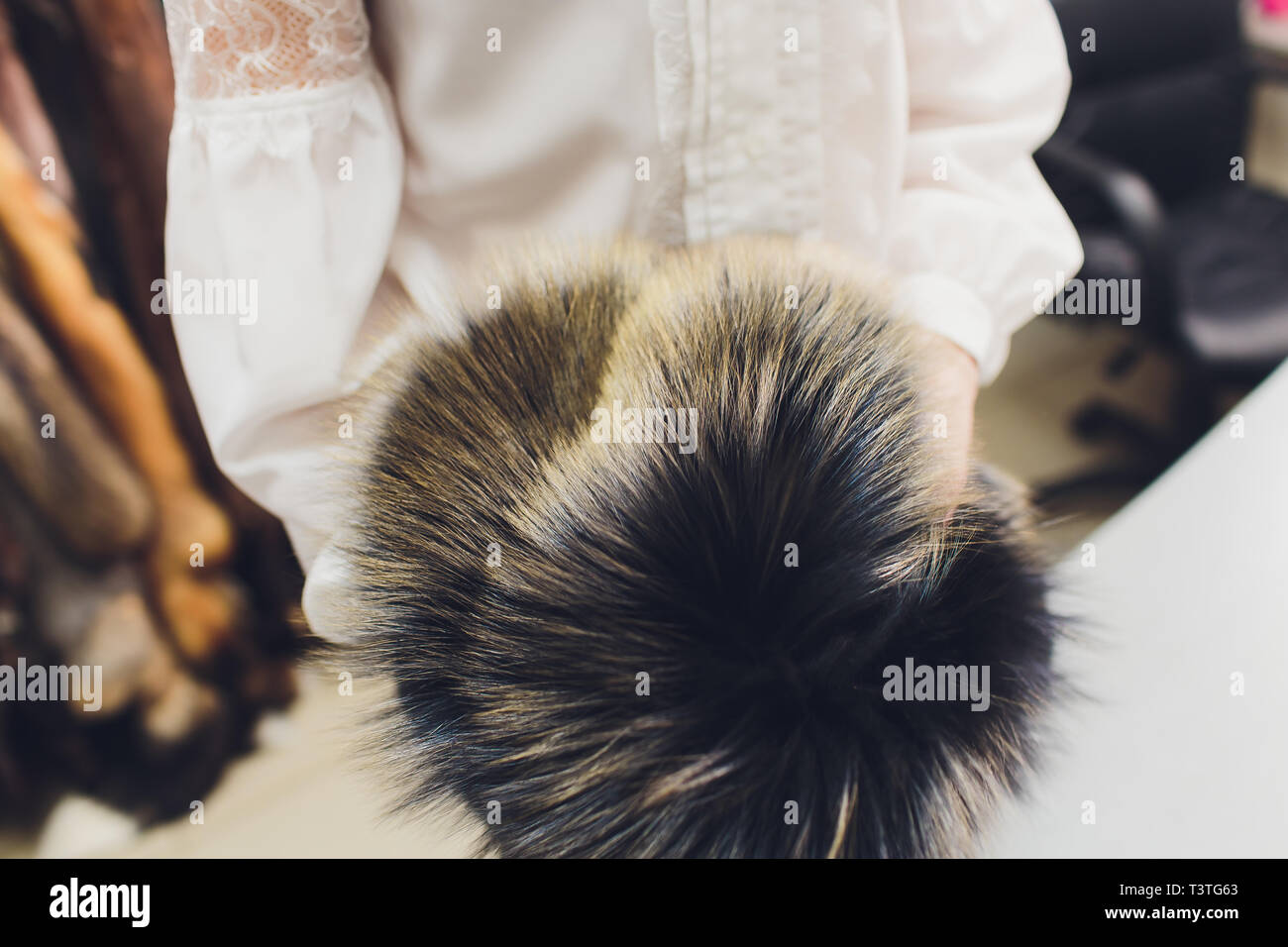Closeup of natural silver fox fur. Nice background Stock Photo - Alamy