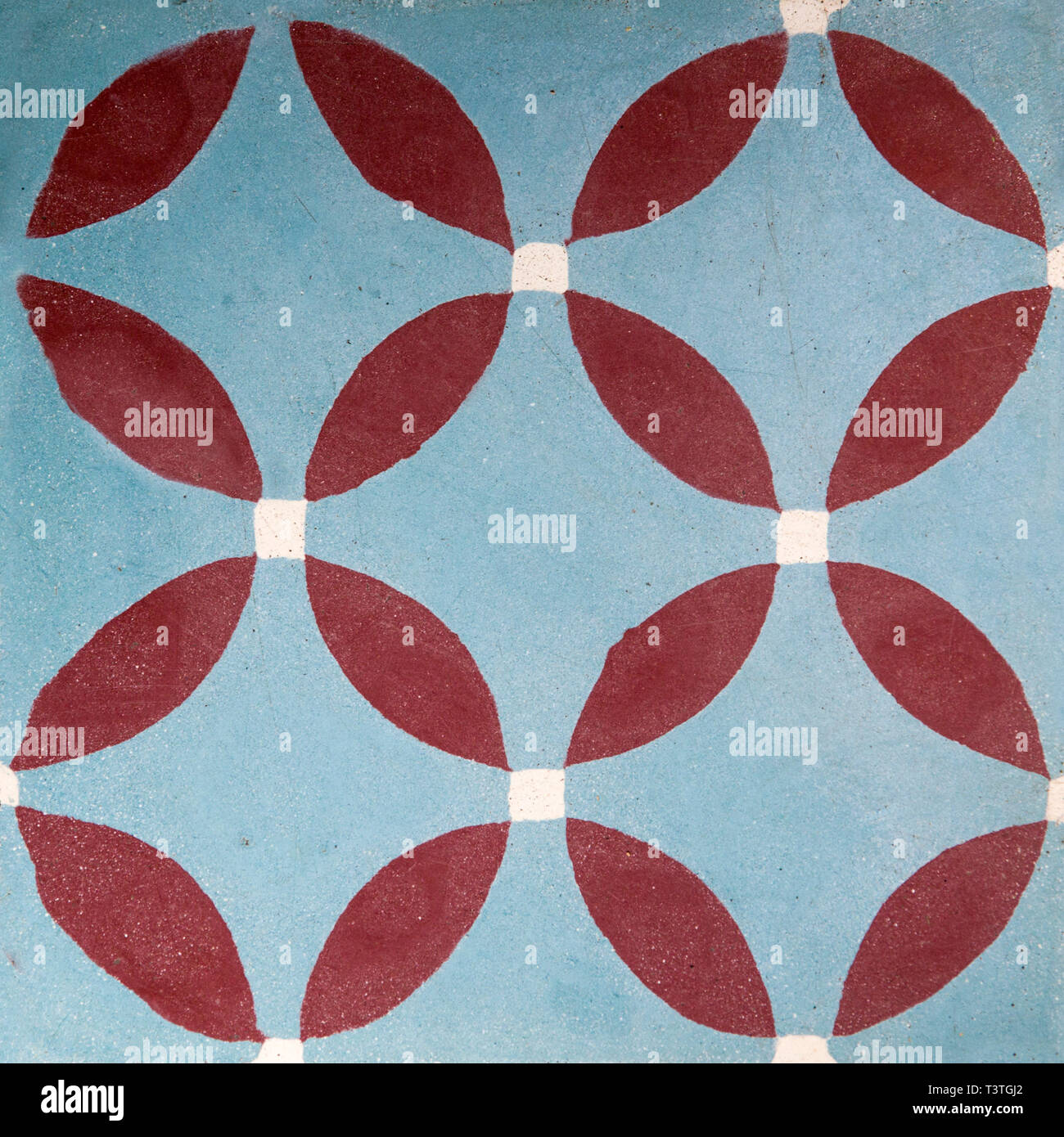 Colorful traditional balinese ceramic tile with geometric shape Stock ...