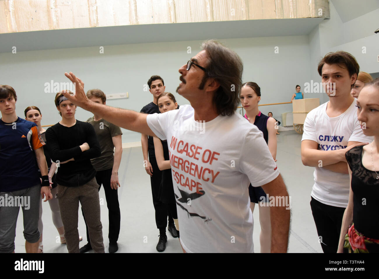 Luciano Cannito at the rehearsal of his ballet "Godfather" in the ...