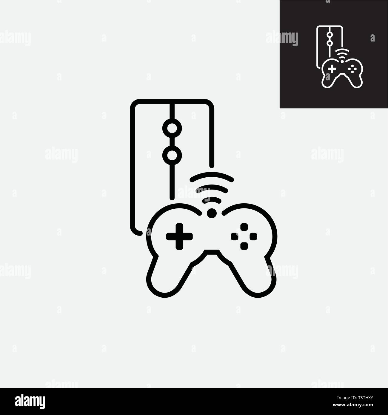game console icon. video gaming joystick. vector Stock Vector Image ...
