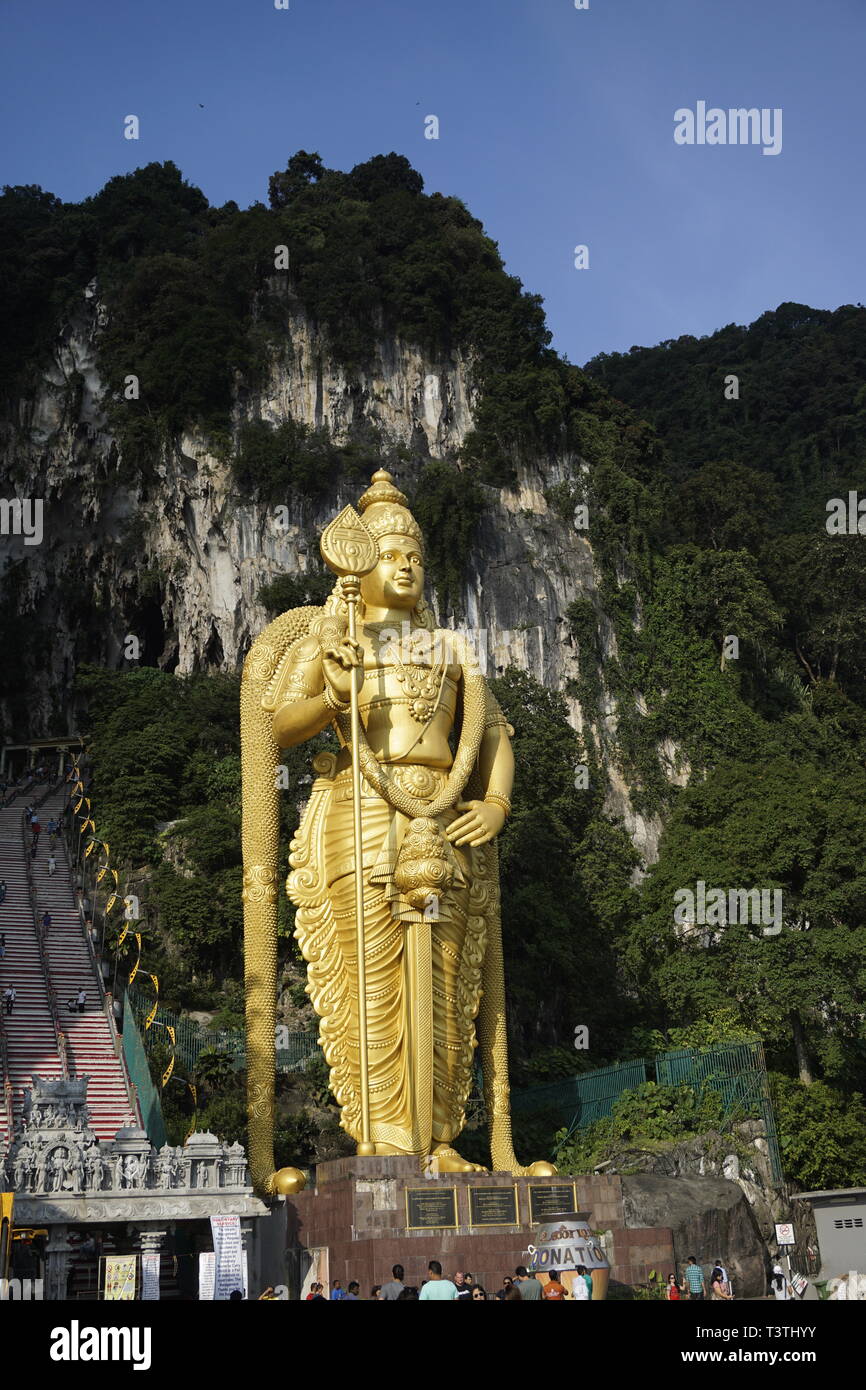 statue of Lord Murugan at Batu Caves, Malaysia Stock Photo - Alamy