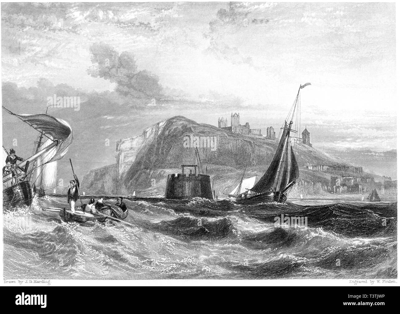 Whitby abbey drawing hi-res stock photography and images - Alamy