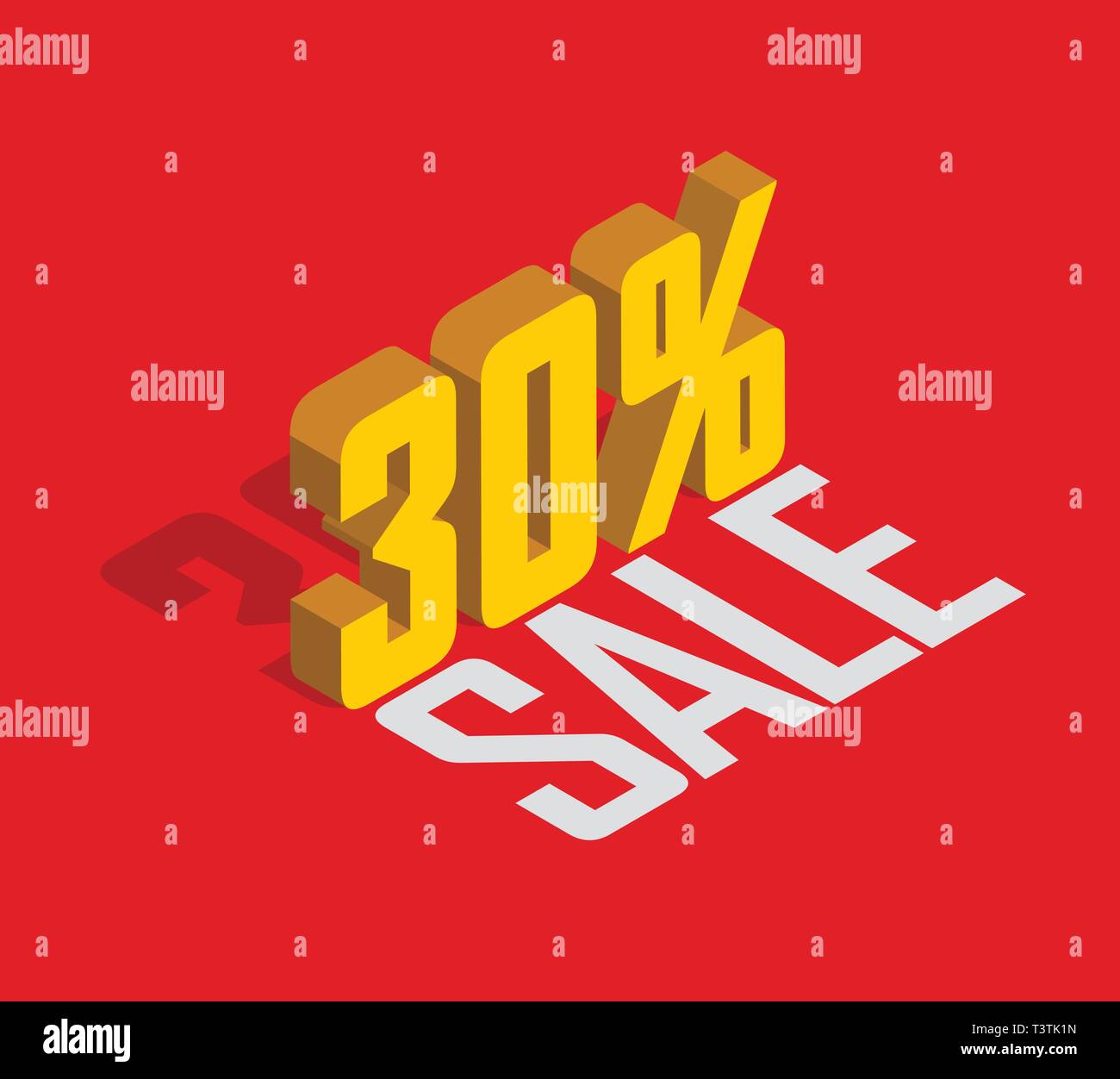 30 Percent On White Background Stock Vector Images - Alamy