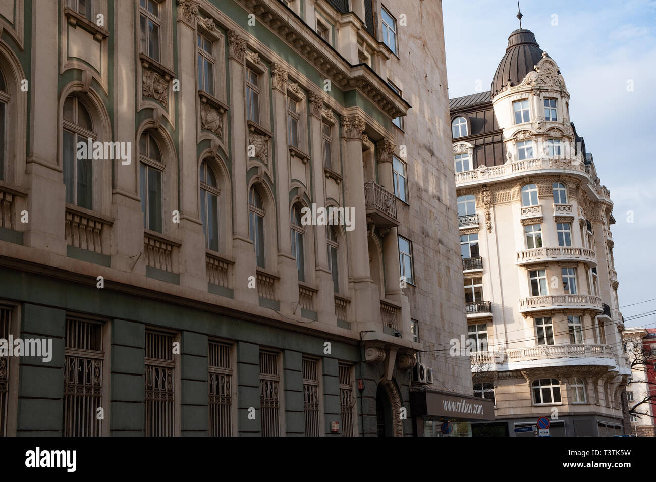 Architecture in Downtown Sofia City Centre, Bulgaria, Europe Stock ...