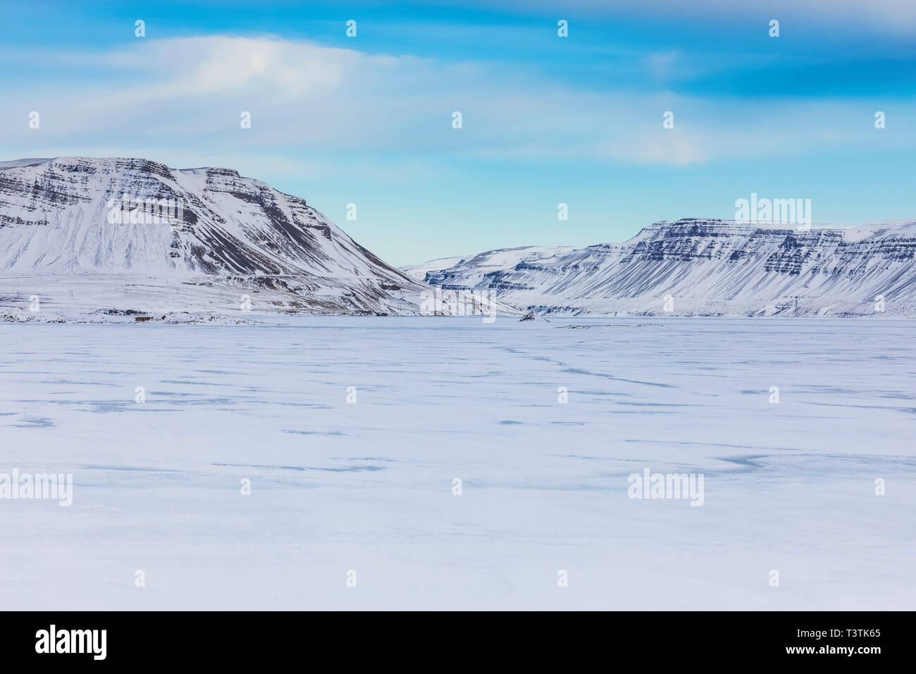 Driving Route 60 north into the Westfjords of Iceland, through winter ...