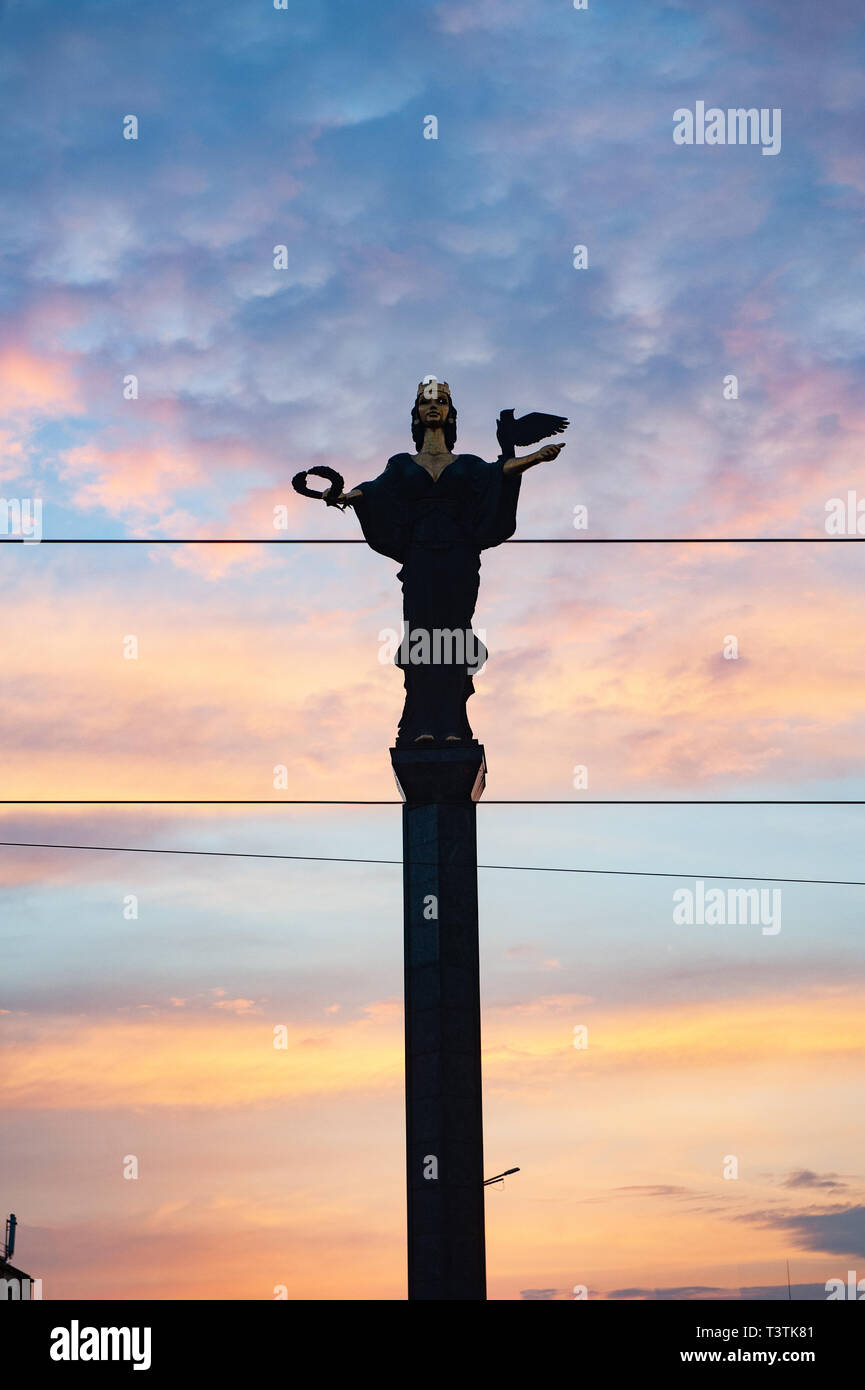 The Statue of Sveta Sofia, Saint Sophia, Bulgaria, Europe Stock Photo ...