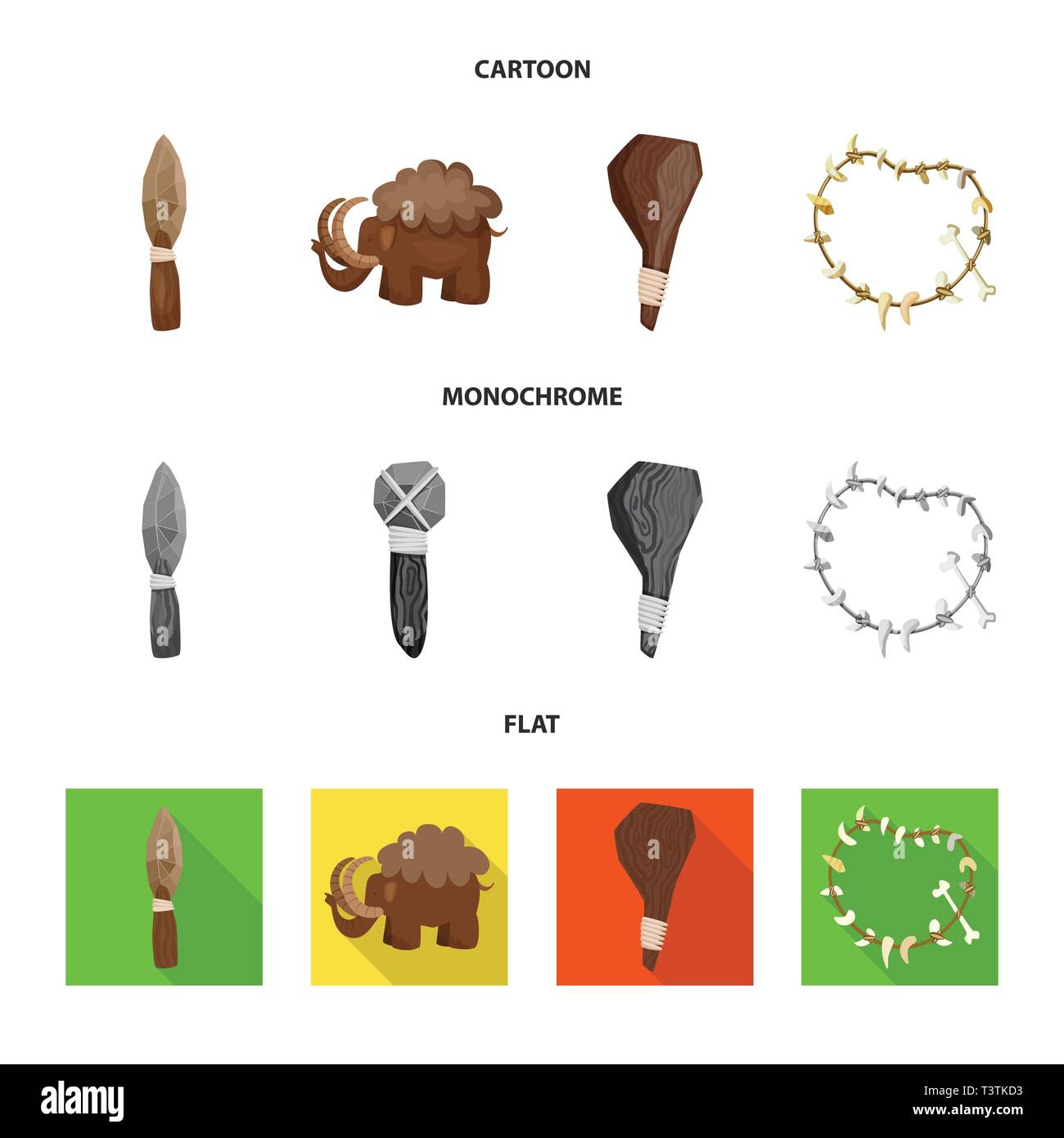 Isolated object of evolution and prehistory logo. Collection of ...