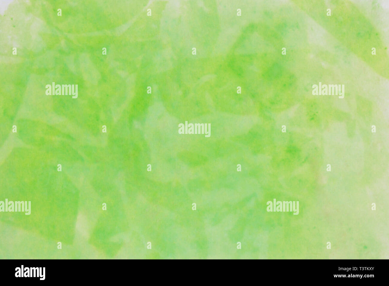 green color watercolor pastel painted on paper background texture Stock ...