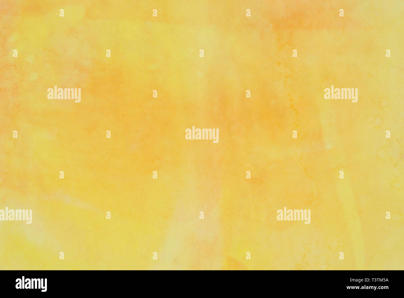 yellow color watercolor pastel painted on paper background texture ...