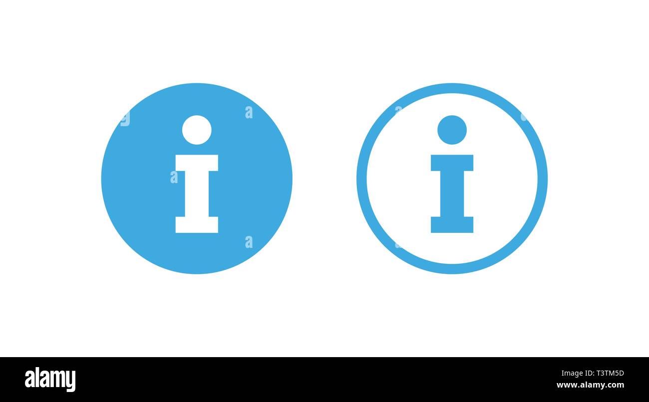 Info icon isolated on white background. Information icon simple sign ...