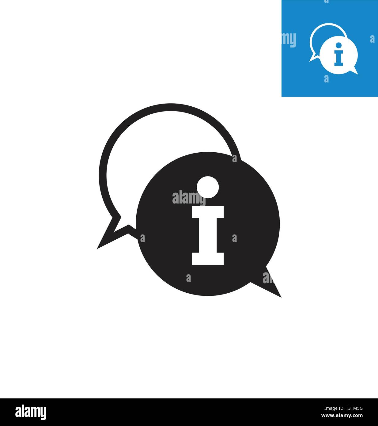 Info icon isolated on white background. Information icon simple sign ...