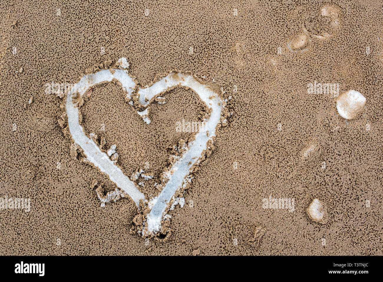 Beach Sand Heart Wallpaper