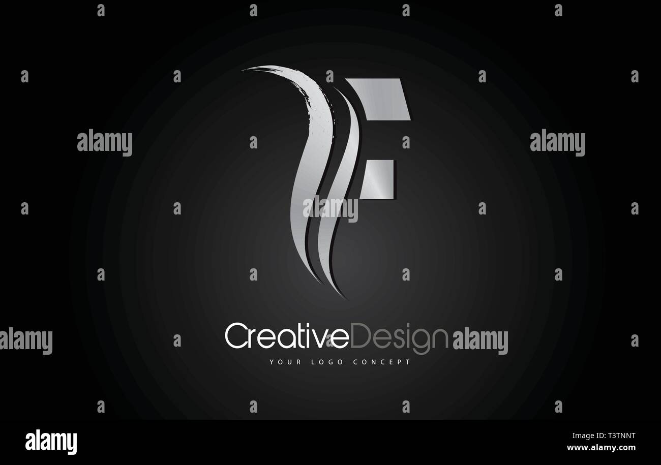 Metal letter f Stock Vector Images - Alamy