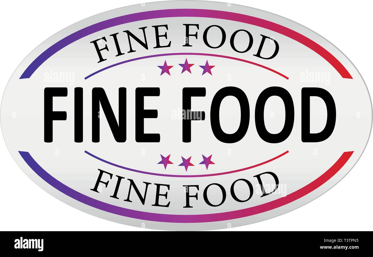 fine food Vector illustration of white paper oval bubble Stock Vector ...