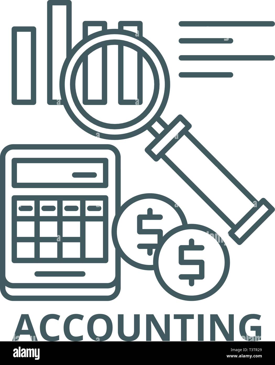 Accounting Icon Flat