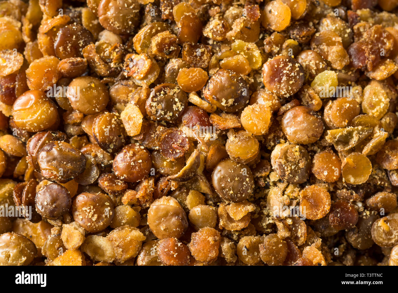 Healthy Homemade Roasted Lentil Snack with Salt and Pepper Stock Photo ...