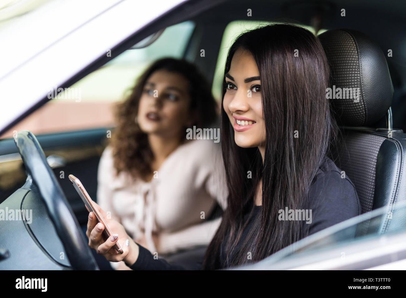 Woman losing control of car hi-res stock photography and images - Alamy